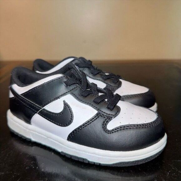 Nike | Shoes | Nike Dunk Low Panda Black White Cw58910 Td Toddler Baby ...